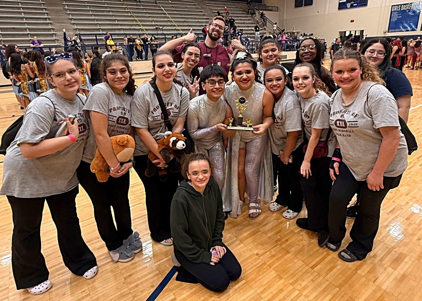 Colorguard Advances to State – John Marshall Ram Band